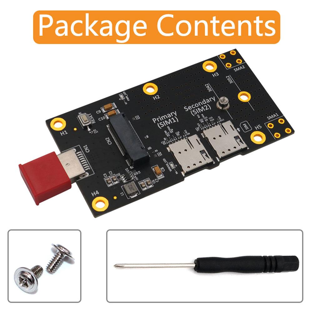 Adaptador M2 Key B a USB 3.0 con ranuras para tarjetas Nano SIM dobles ...